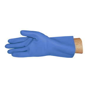 Lincon Silverlined Natural Rubber Gloves, with Silver Lining, Biodegradable, Medium weight, Blue ...