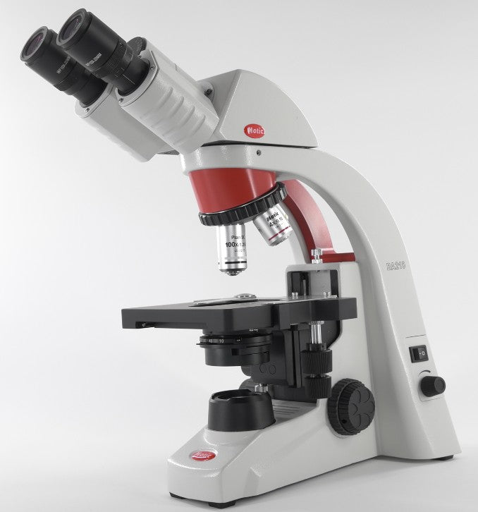 MOTIC BA-210TLED (RED) Trinocular Biological Microscope