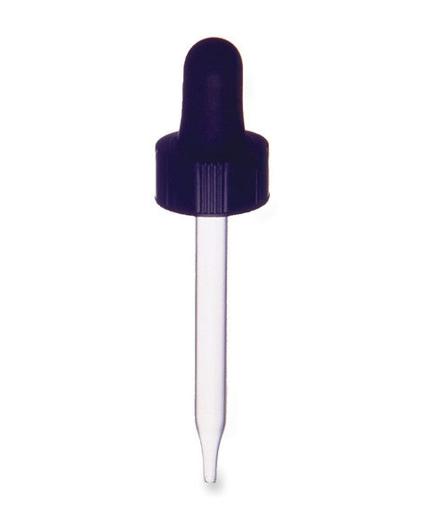 Bottle Droppers, Narrow Neck, Glass 75mm, pkt of 50